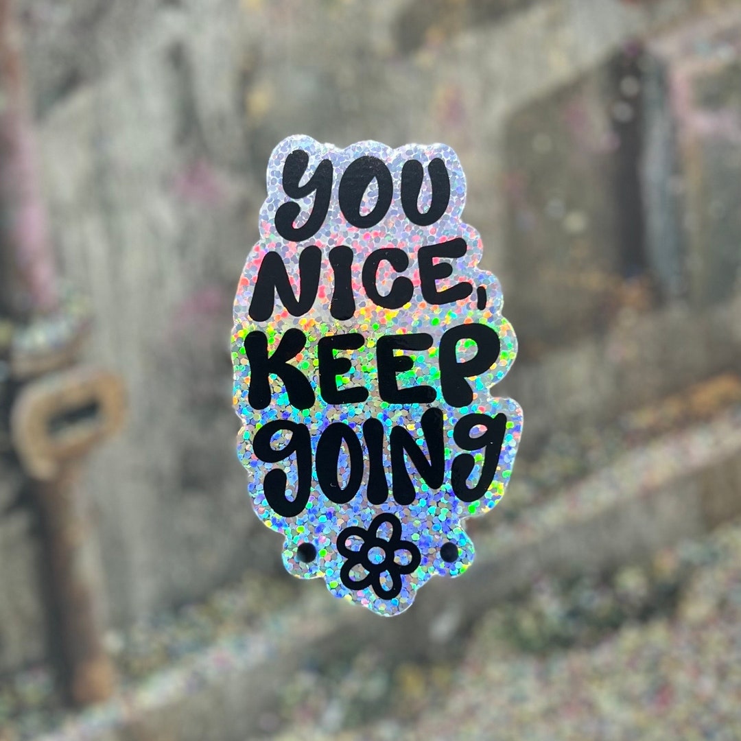 You Nice Keep Going Park Jimin Glitter Sticker - Etsy