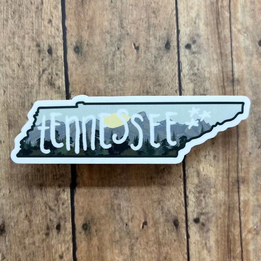 Tennessee Outline Mountain Sticker/decal - Etsy