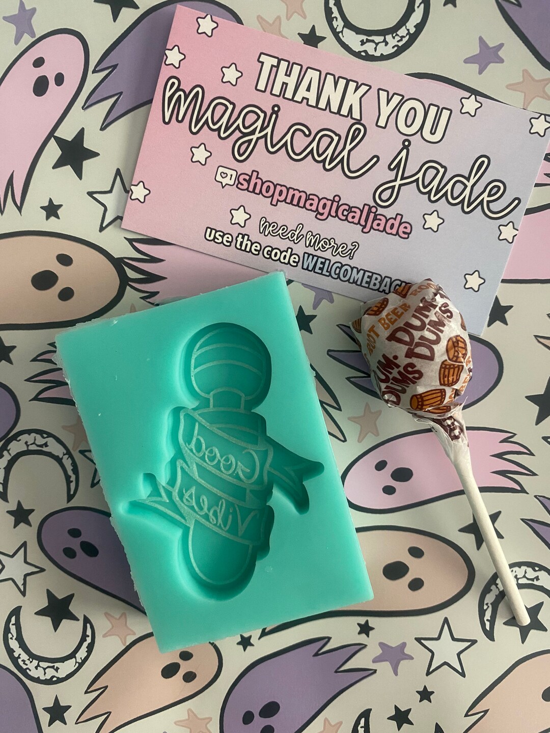 Good Vibes Toy Silicone Mold, Epoxy Resin Molds, Cute Resin Molds, NSFW ...