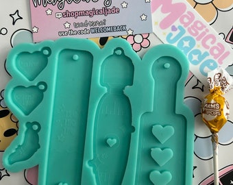 Fire Puppet Meme Silicone Mold, Epoxy Resin Molds, Resin Keychain Molds ...