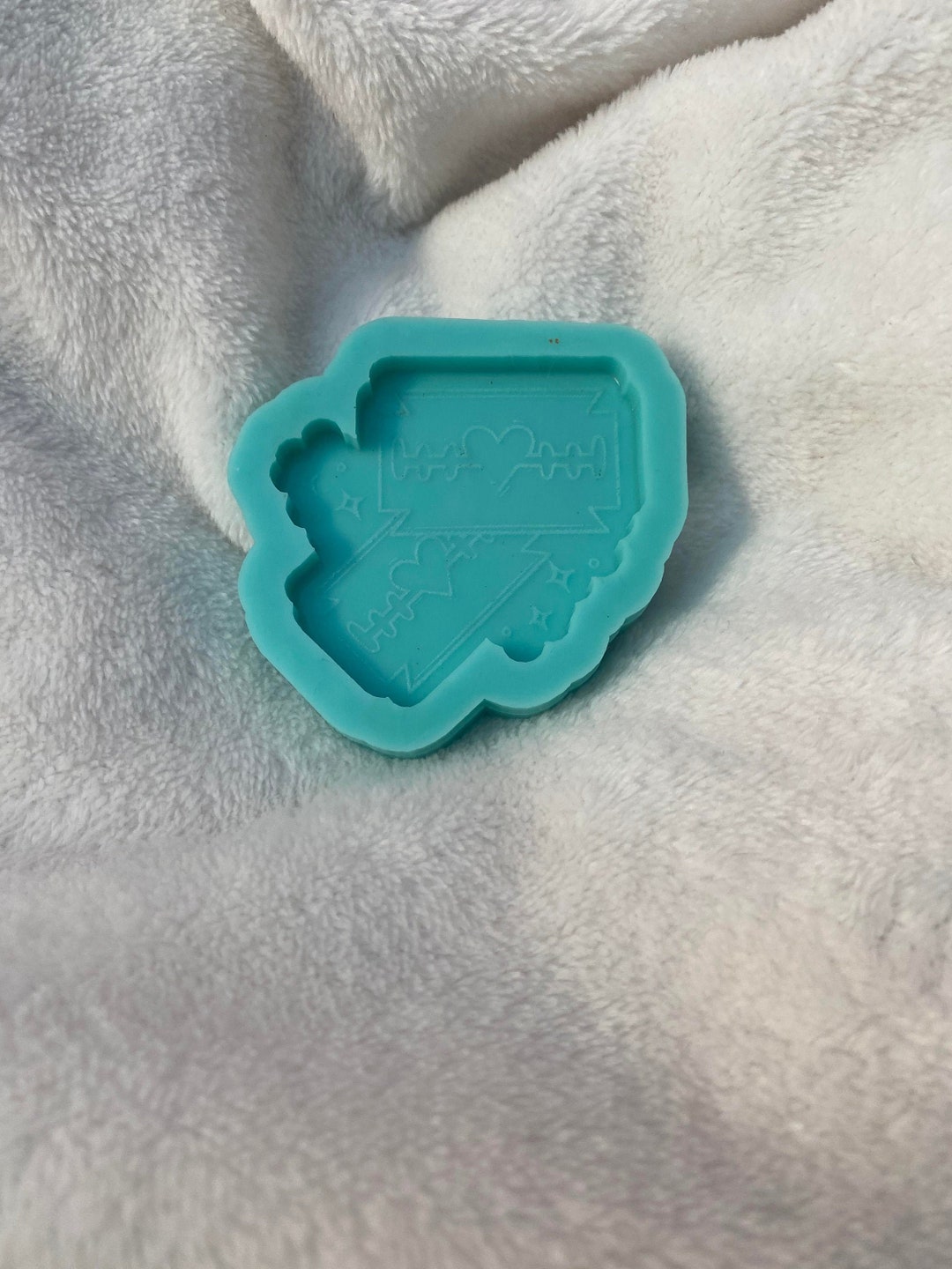 Kawaii Razor Blades Silicone Mold Resin for Epoxy Resin Keychains Resin ...