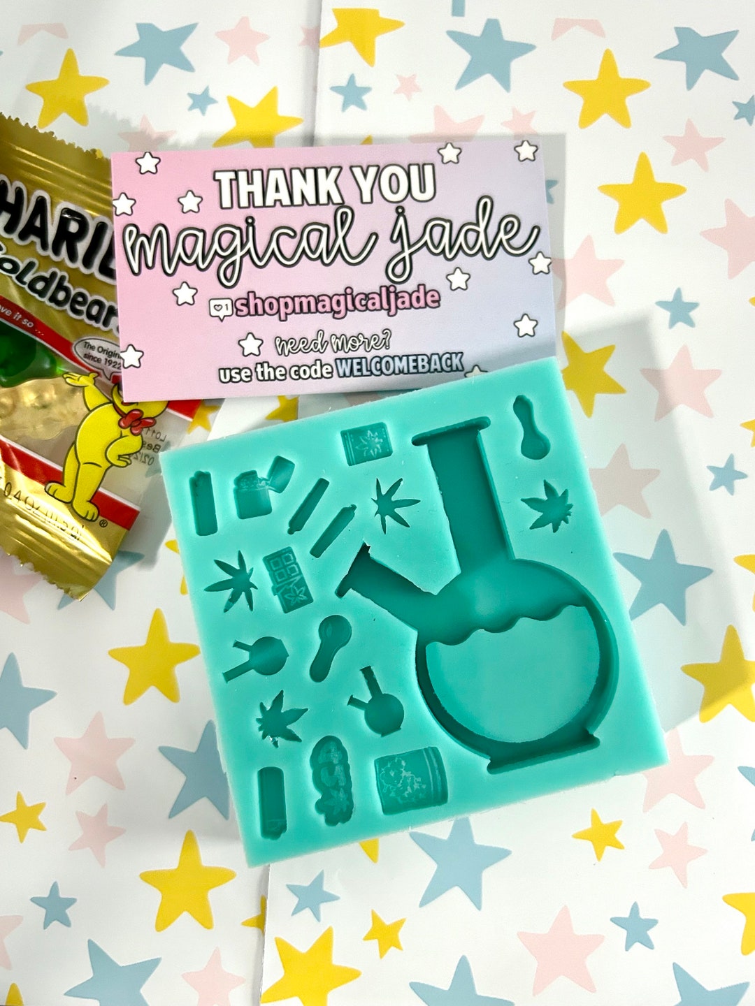 420 Bong Resin Mold, Silicone Mold for Epoxy Resin, Shaker Keychain ...