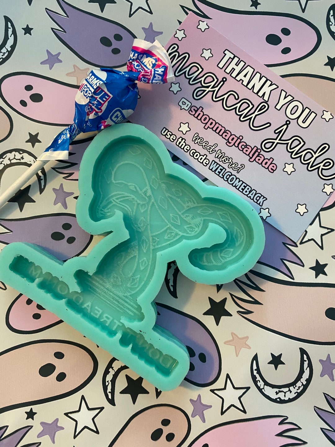 Uterus Snake Don't Tread Silicone Mold for Epoxy Resin Flat Shiny ...