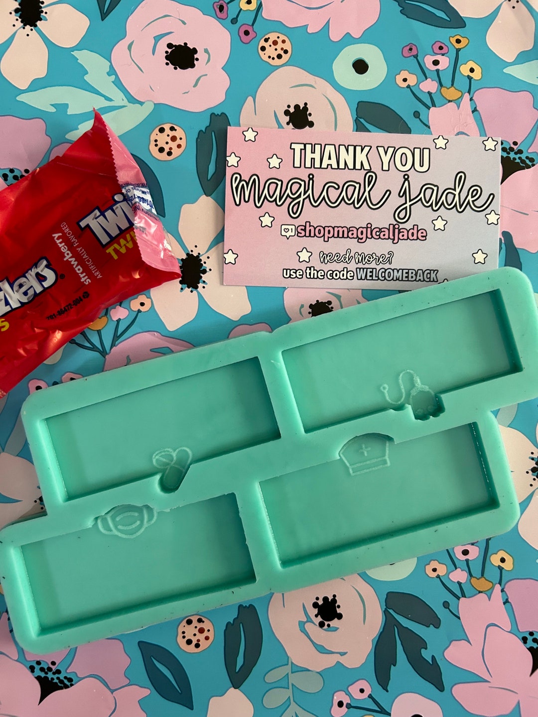 Healthcare Worker Nametag Resin Mold, Silicone Mold for Epoxy Resin ...