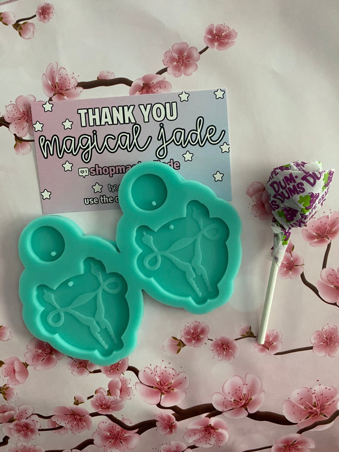 Middle Finger Uterus Earrings Silicone Mold, Epoxy Resin Molds, Resin ...