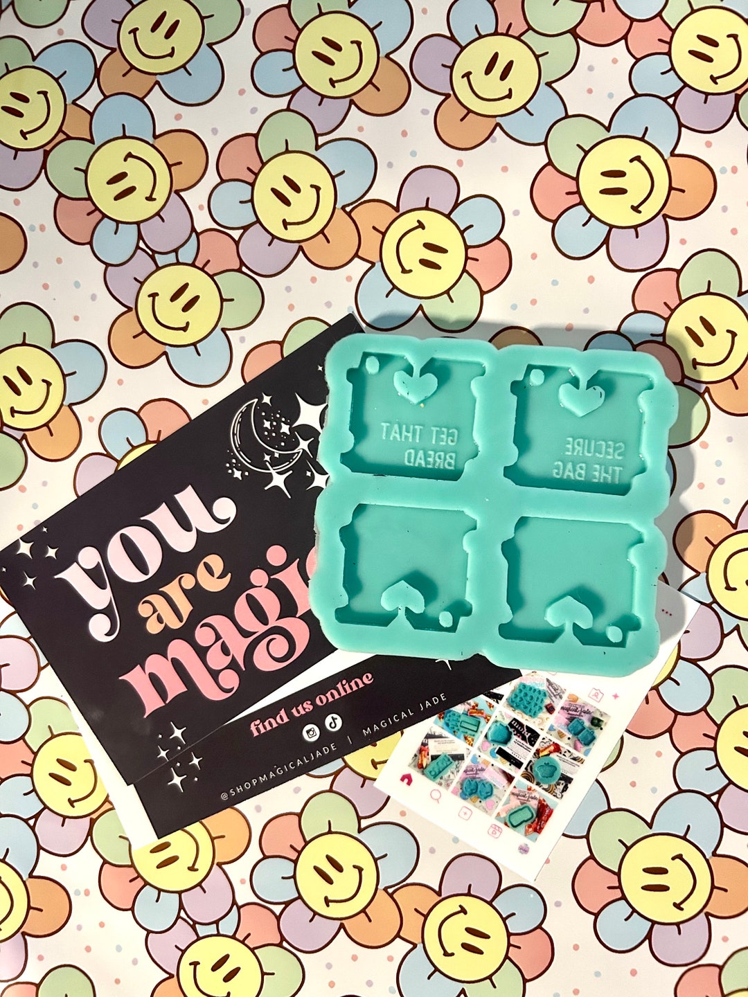 Bread Tag Earrings Silicone Mold, Epoxy Resin Molds, Resin Earring ...