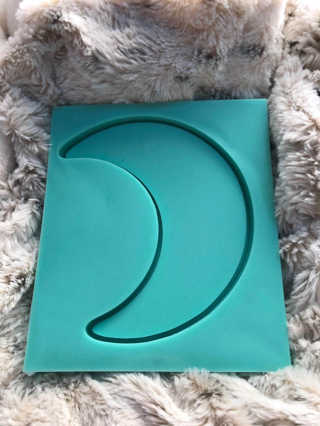 Crescent Moon Mold Resin Art, Resin Trinket Dish Silicone Mold, Epoxy ...