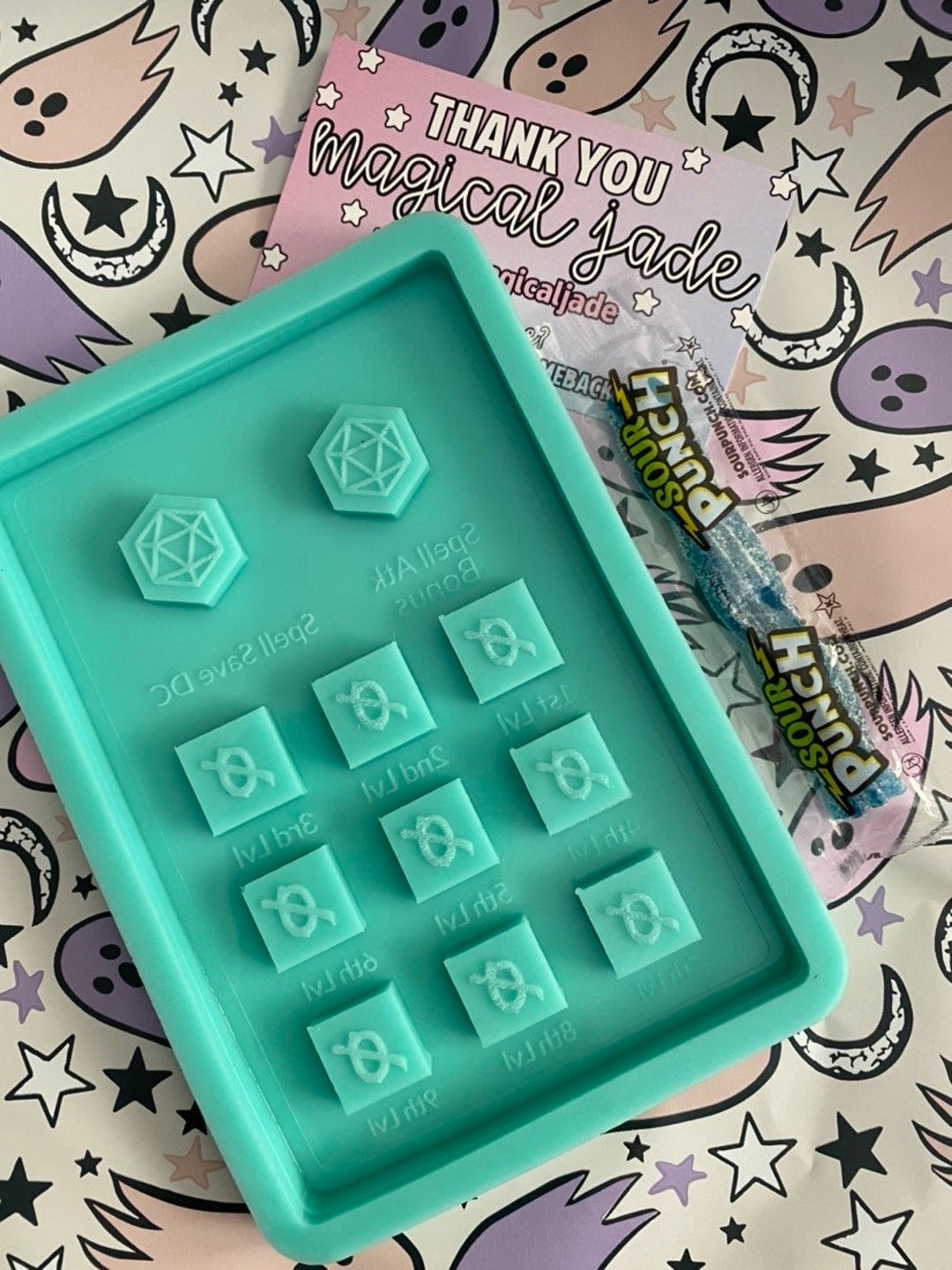 D&D Epoxy Resin Molds, Silicone Molds for Resin, DND Spell Tracker ...