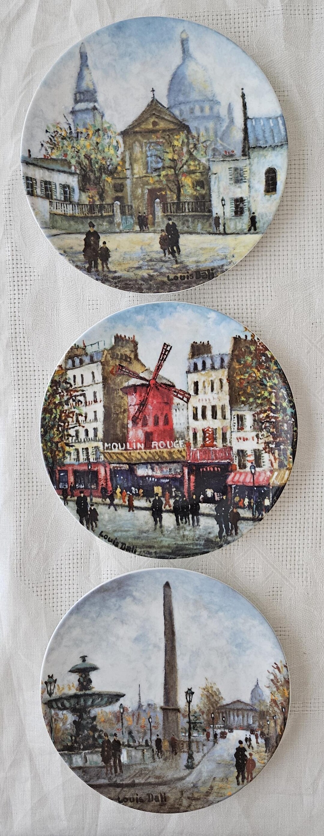 Discovering France Through Art. Set of 3 Vintage Collectible LOUIS DALI ...