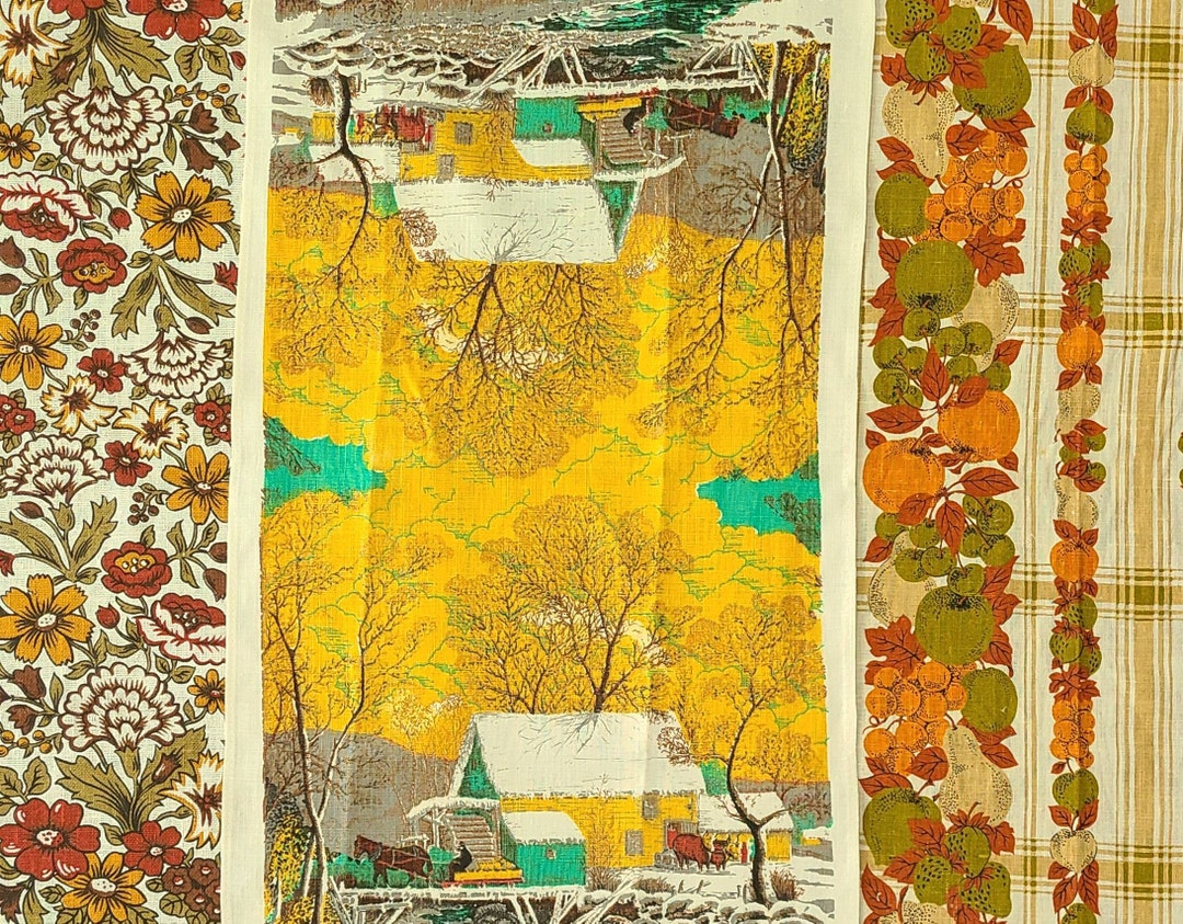 FALLING for FALL, New Kay Dee Hand Prints Pure Linen Kitchen Tea Towel ...