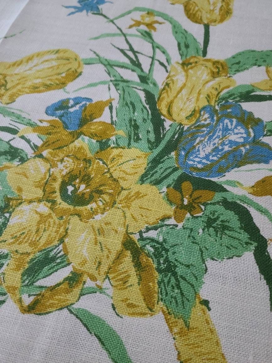 NEW VTG Signed Luther Travis 100% Belgian Linen Kitchen Tea Towel With ...