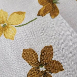 GORGEOUS Vintage Signed Luther Travis Floral Linen Kitchen Tea Towels ...