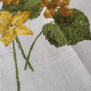 GORGEOUS Vintage Signed Luther Travis Floral Linen Kitchen Tea Towels ...