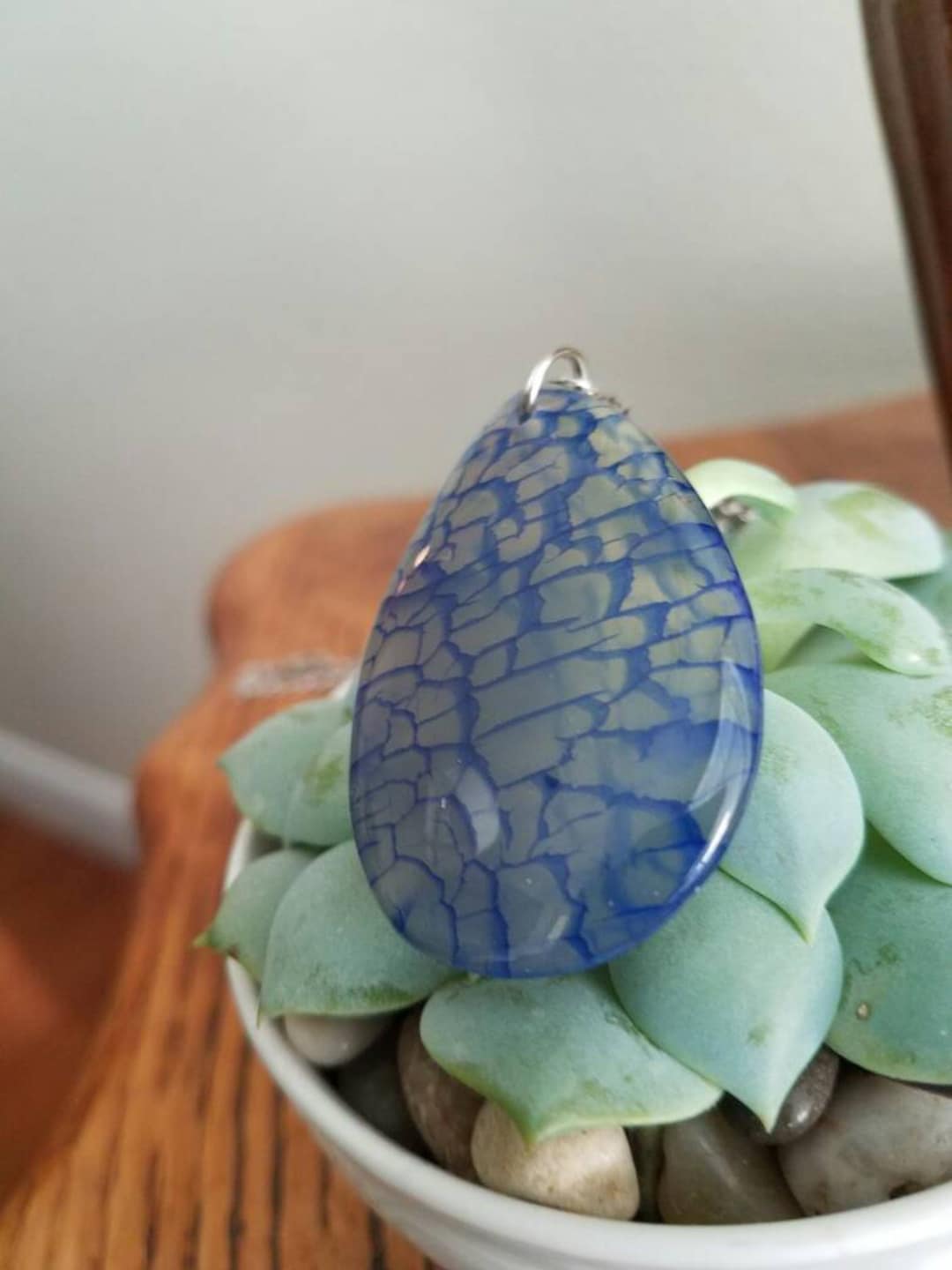 Large and Beautiful Agate Stone Pendants With 20" Stainless Steel ...