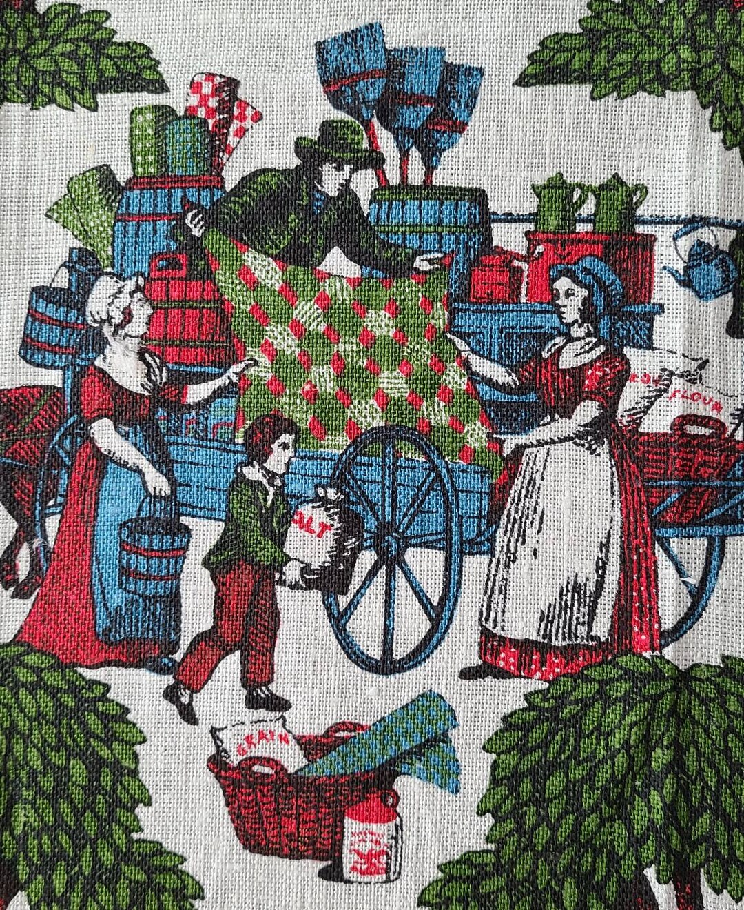 The Yankee Peddler, New NWOT Vintage Signed SEWELL JACKSON Linen ...