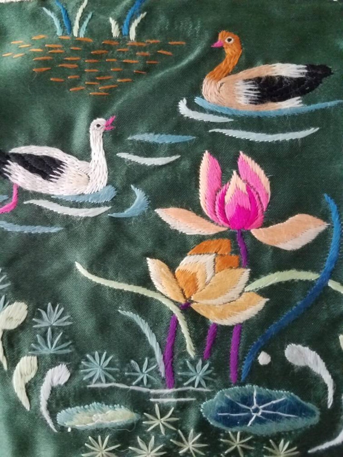 Vintage Almost Antique Set of 7 Asian Floral Fauna Hand - Etsy