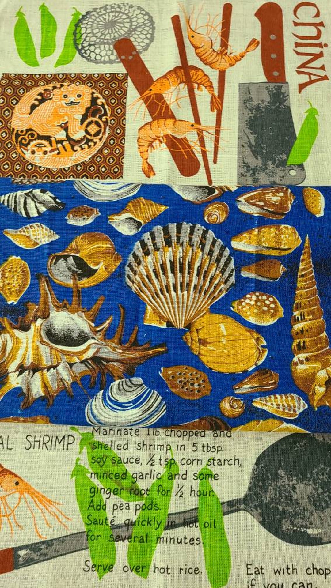 INSTANT COLLECTION, Unique New Vintage Bob Goryl Linen Kitchen Tea ...