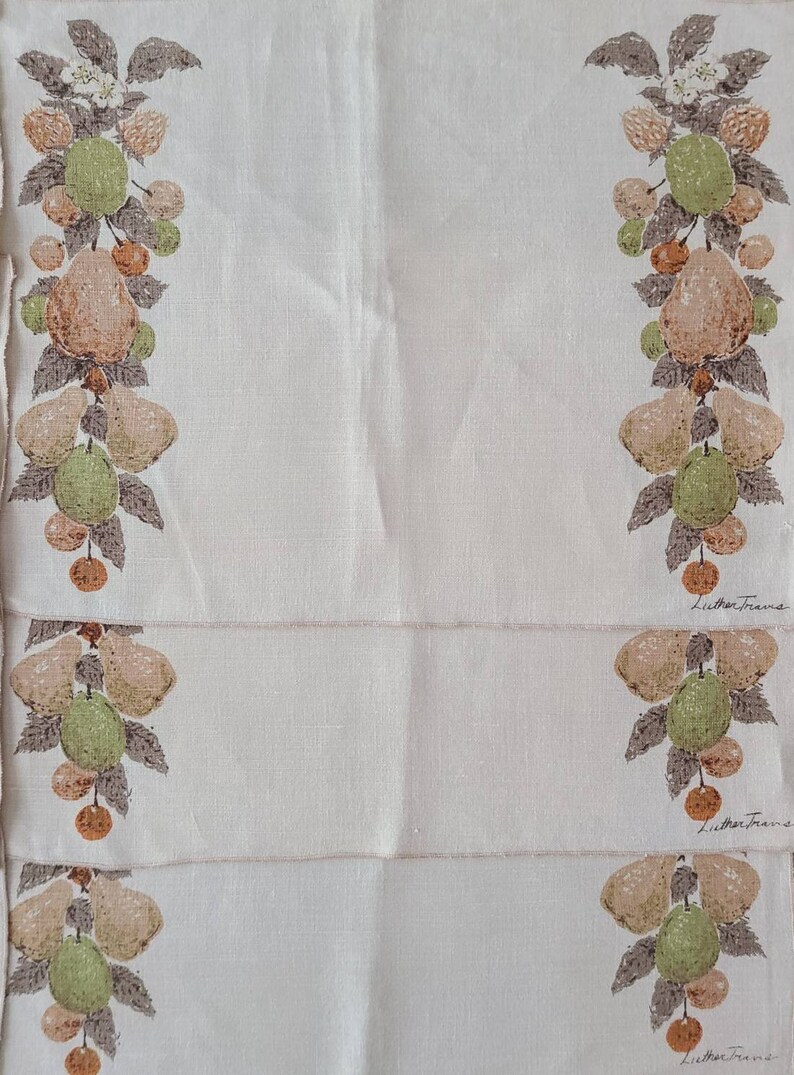 NOSTALGIC Heartwarming Set of 6 Vintage Luther Travis Belgian Linen ...