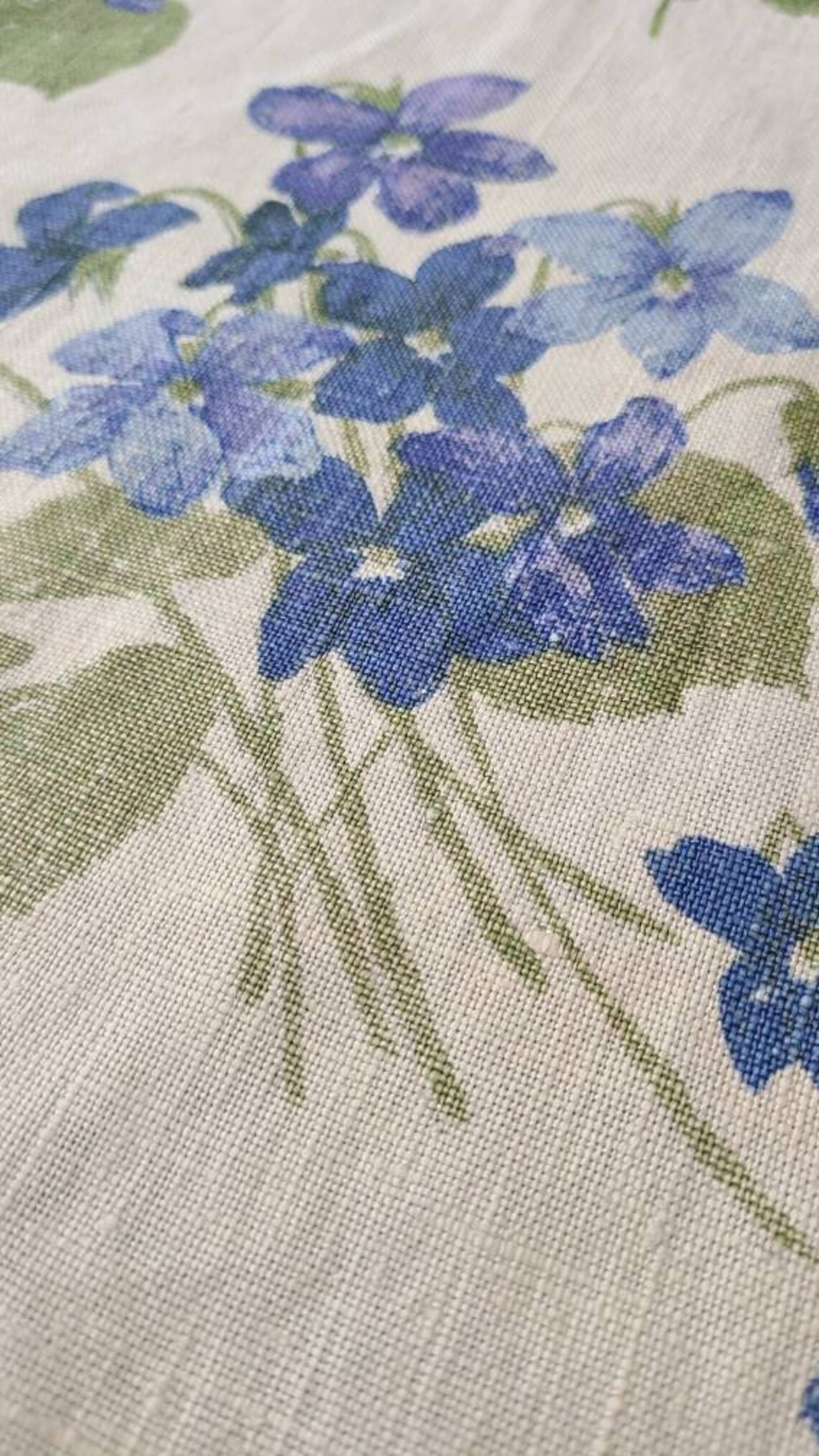 GORGEOUS Vintage Signed Luther Travis Floral Linen Kitchen Tea Towels ...