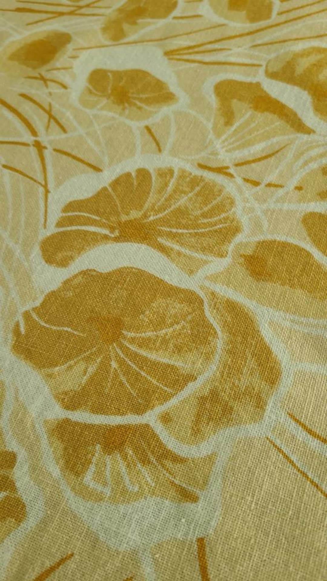 RARE Vintage Vera Neumann COTTON Oval 70 X 59 Modern Traditional Floral ...