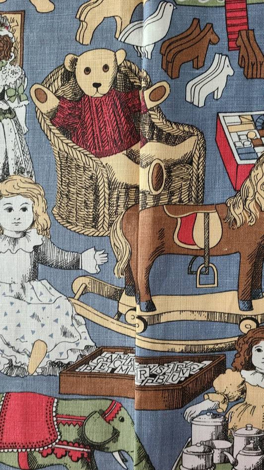 NEW Vintage Pat Albeck X the National Trust Linen Towels, Toys From the ...