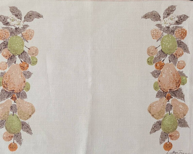 NOSTALGIC Heartwarming Set of 6 Vintage Luther Travis Belgian Linen ...