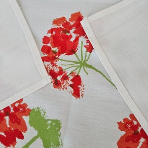 STUNNING Vintage Signed Vera Neumann 52 Square Blended Cotton Floral ...