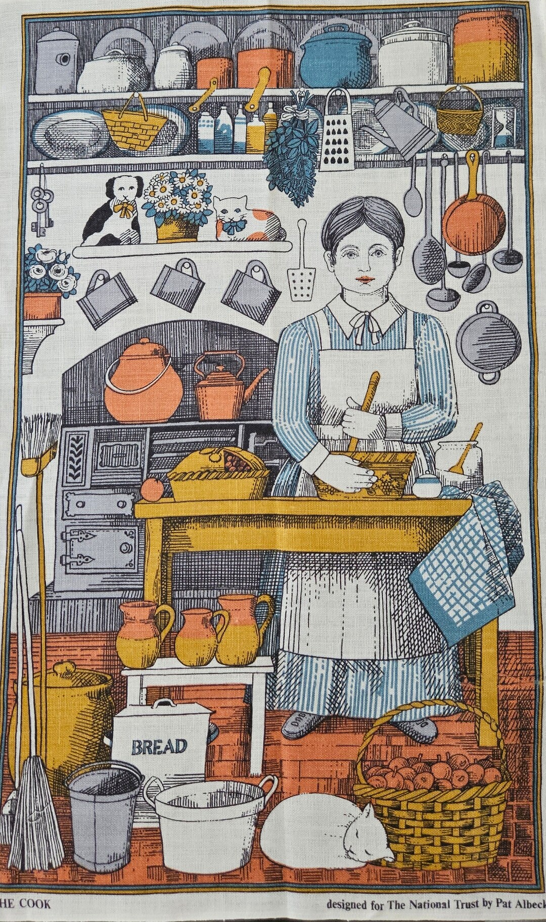 RARE Collectible Vintage Pat Albeck X the National Trust Linen Kitchen ...