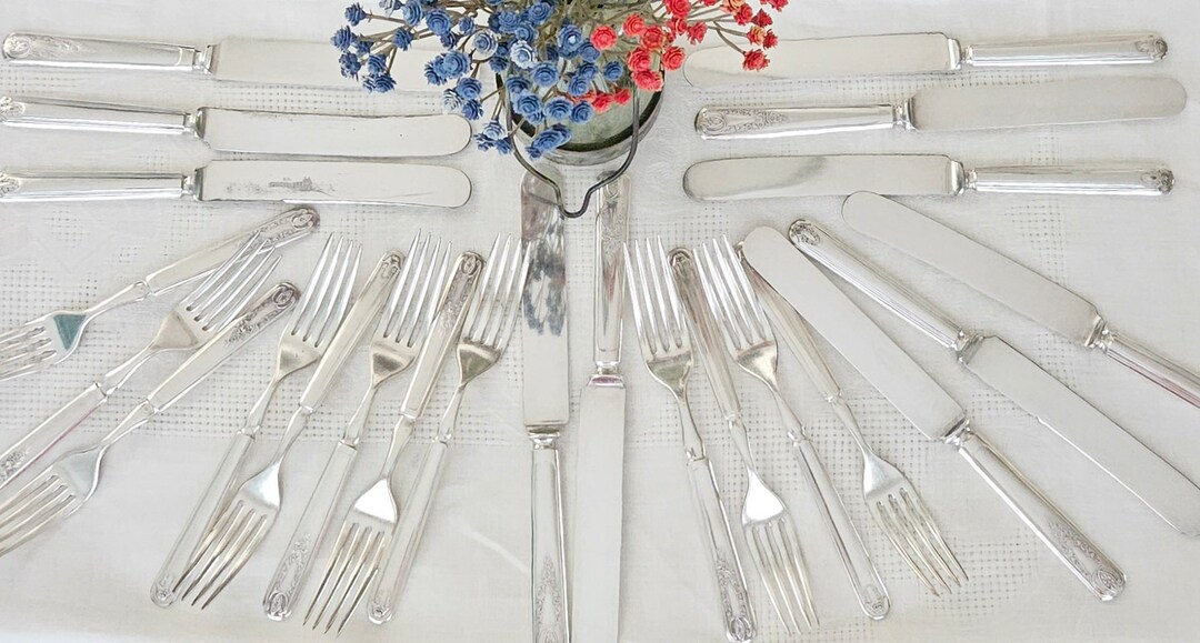 Nostalgic Vintage Heirloom Silverware. Set #5, 1847 Rogers Bros 16 DWT ...
