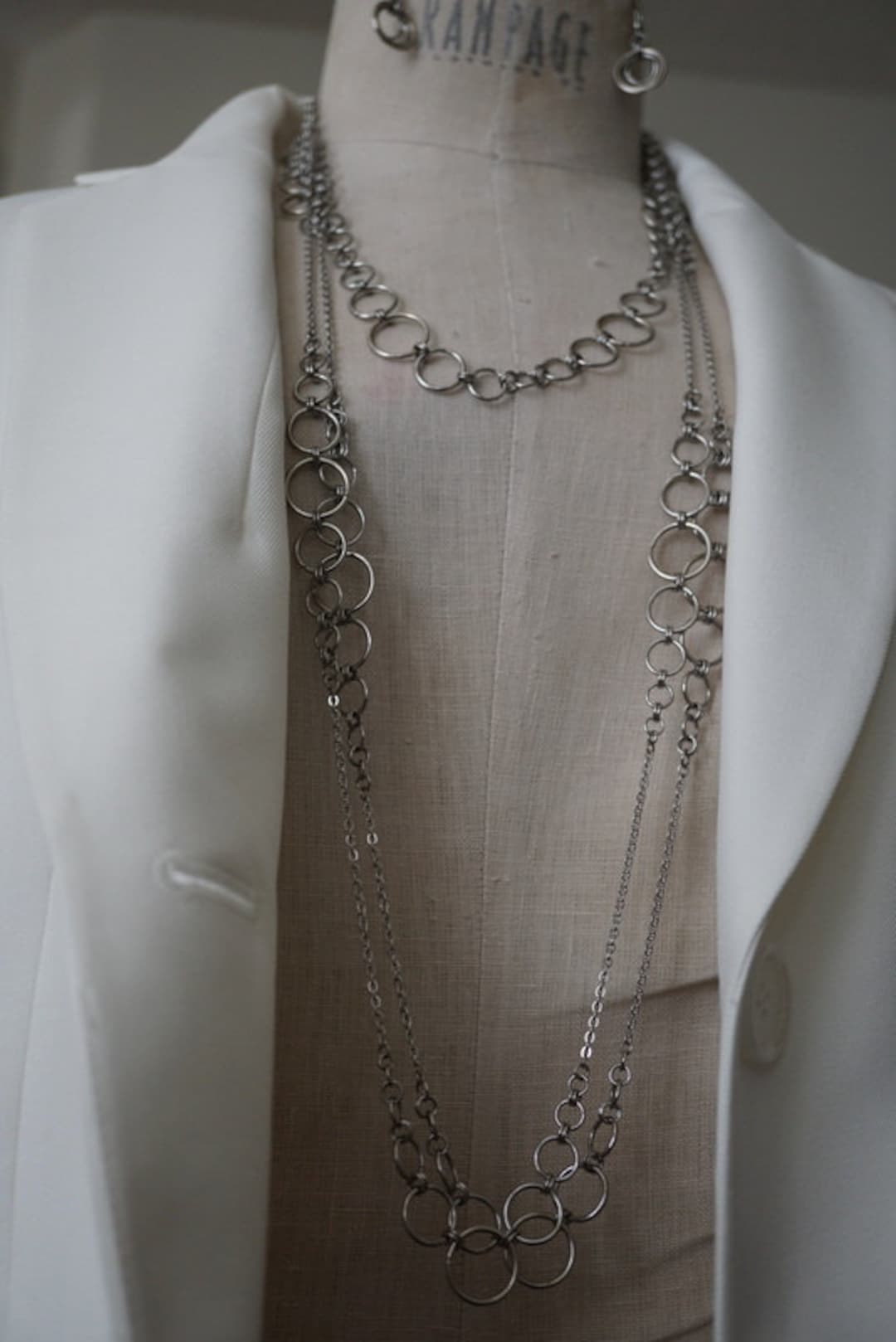 Simple and Modern Stainless Linked Chain Necklaces - Etsy