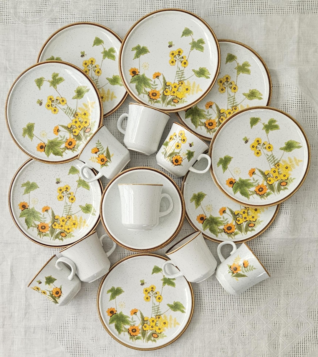 Always SUNNY. Sets of 12 (2 Avail) Vintage MIKASA Natural Beauty "fresh ...