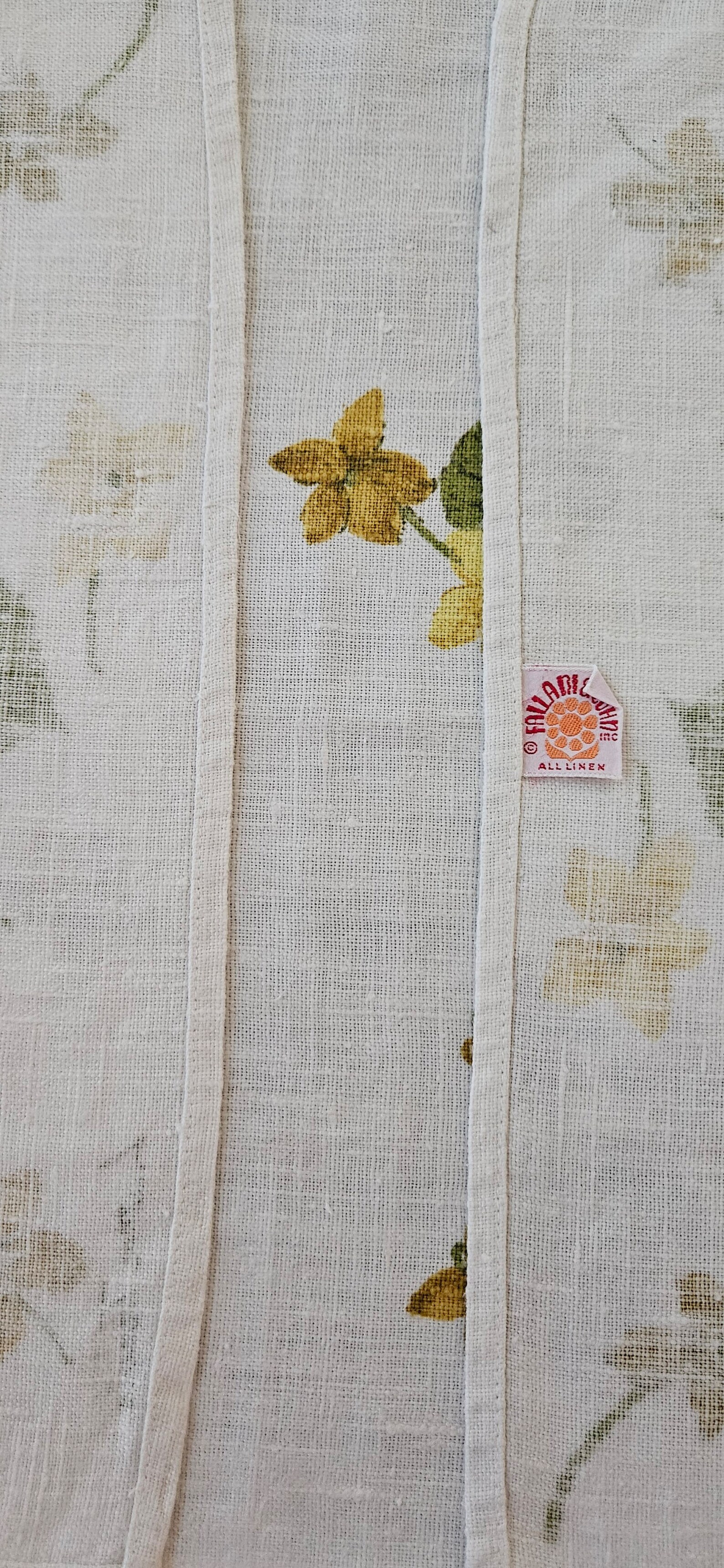 GORGEOUS Vintage Signed Luther Travis Floral Linen Kitchen Tea Towels ...