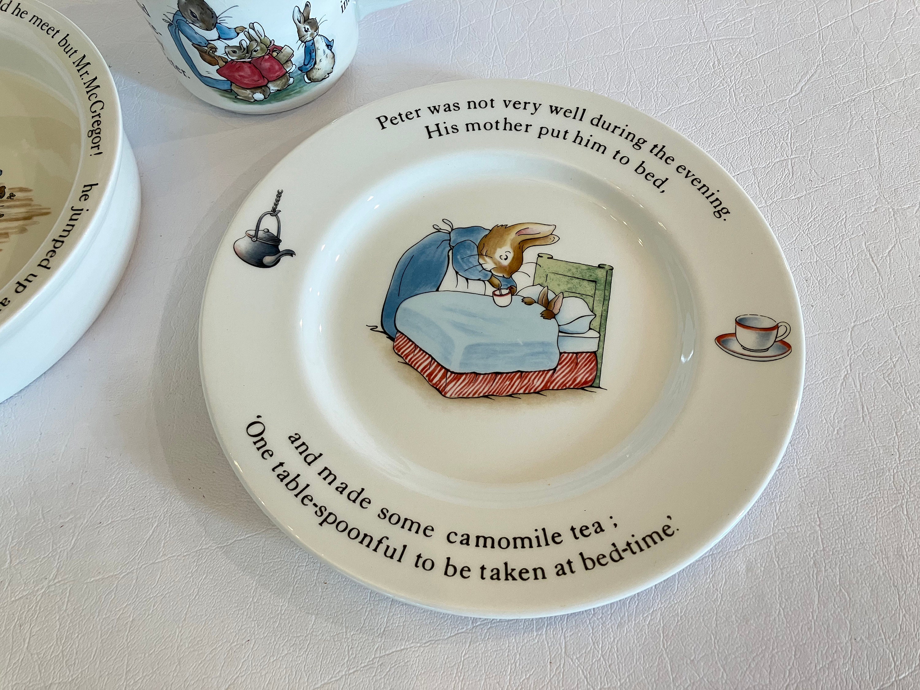 NEW Wedgwood Peter Rabbit Beatrix Potter Children's China Set - Etsy