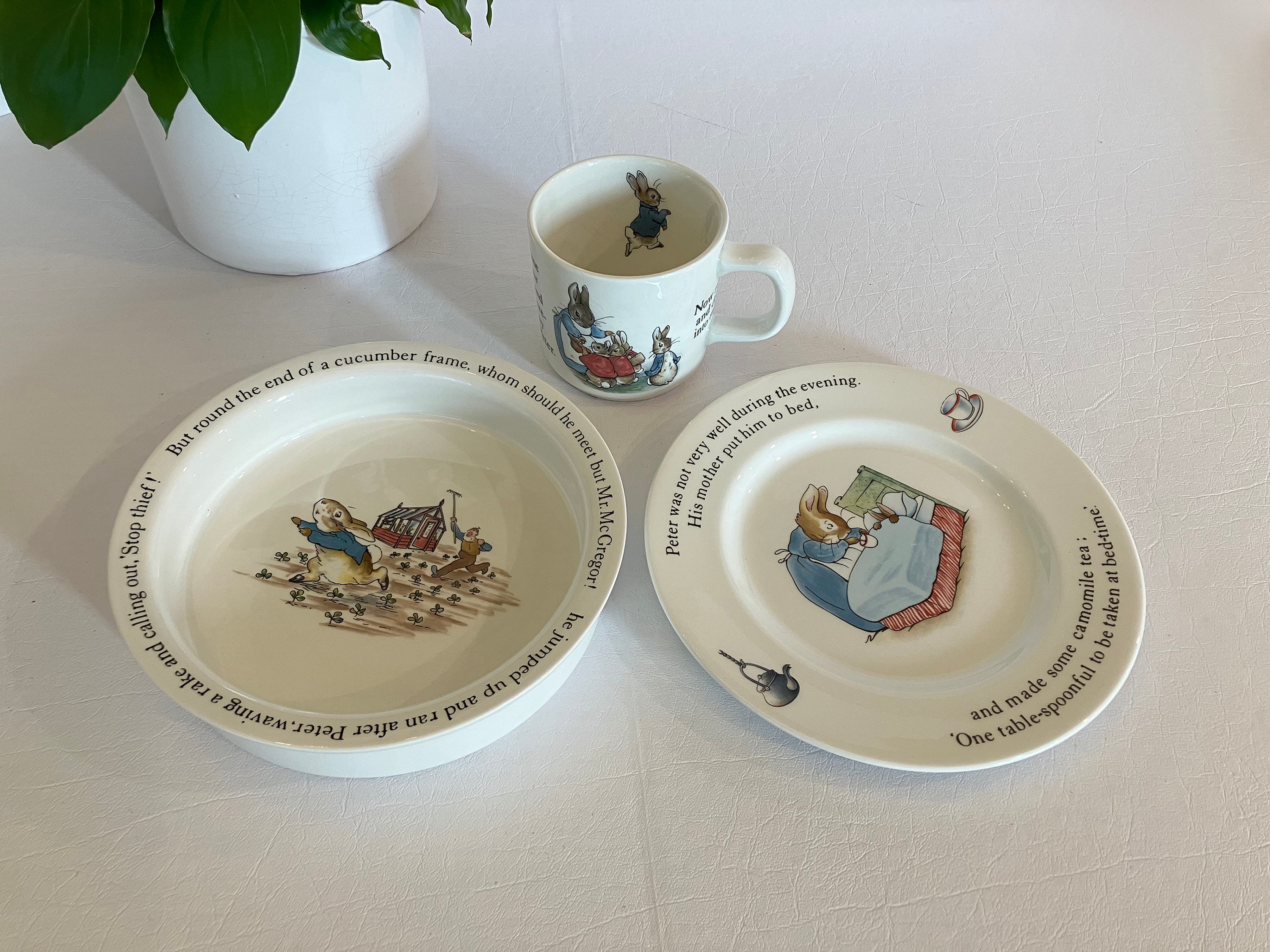 NEW Wedgwood Peter Rabbit Beatrix Potter Children's China Set - Etsy