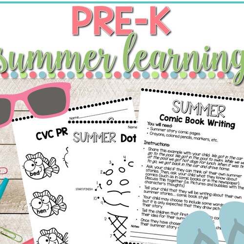 Kindergarten Summer Review Packet/ Learning Activities - Etsy