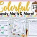 Colorful Candy Math & More Activities for 3rd, 4th, and 5th Grades - Etsy