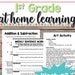 1st Grade at Home Learning Activities Week 2 - Etsy