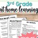 3rd Grade at Home Learning Activities Week #4 - Etsy