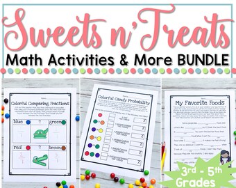 Halloween Candy Math Activities & More for 3rd 4th and 5th | Etsy