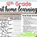 4th Grade at Home Learning Activities Week 3 - Etsy