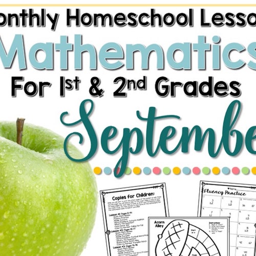 September Homeschool Lessons for 1st and 2nd Grades Language - Etsy