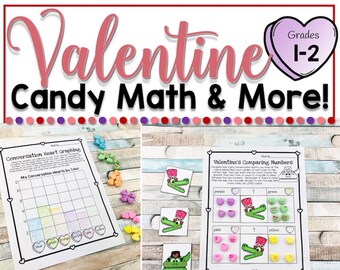 Halloween Candy Math Activities & More for 1st and 2nd Grade | Etsy
