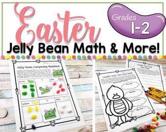 Easter Jelly Bean Math & More for 3rd 4th and 5th Grade | Etsy