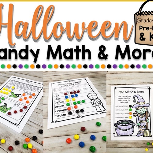 Halloween Candy Math Activities & More for 1st and 2nd Grade - Etsy