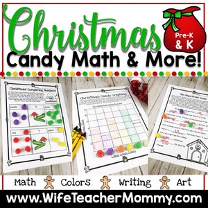 Christmas Gumdrop Math Activities & More for Pre-k and Kindergarten - Etsy