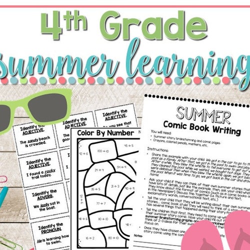 2nd Grade Summer Review Packet for Summer Learning - Etsy