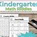 36 Weeks of Math Riddles for Kindergarten - Etsy