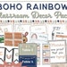 Boho Rainbow Classroom Decor Pack - Etsy