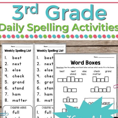 36 Weeks of Spelling for 1st Grade - Etsy