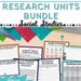Lower and Upper Grades Social Studies Research Unit Bundle (print ...